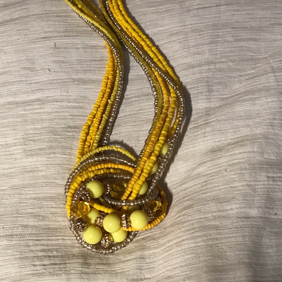 Jewelry | 625 Knotted Yellow Summer Statement | Poshmark